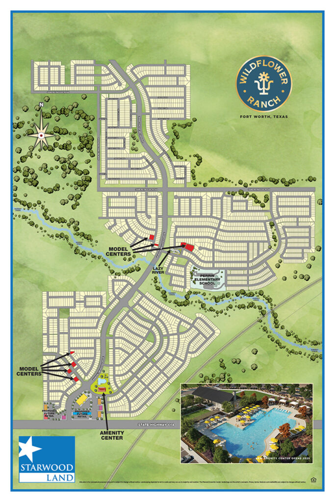 Wildflower Ranch Site Plan | New Home Community Fort Worth, TX